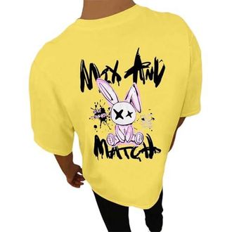 Generic T-shirt pour homme - Dos imprim&eacute; - T-shirt d&eacute;t&eacute; &agrave; manches courtes - T-shirt tendance - Style r&eacute;tro - Chemise d&eacute;contract&eacute;e pour gar&ccedil;on - Col rond - Gra