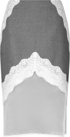 Jil Sander Midirock aus Wollcanvas