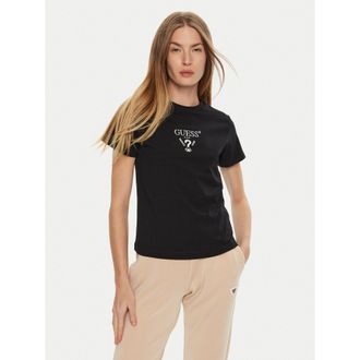 Guess T-Shirt Colette V4YI21 KCDH1 Schwarz Regular Fit