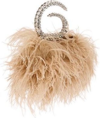 L'Alingi Sac &agrave; main Karma &agrave; plumes