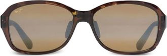 Maui Jim Sonnenbrille mit eckigem Gestell - Braun