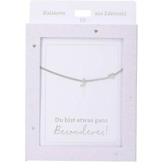 Depesche Collier pour femme avec pendentif en forme de coeur, argenté ou doré, réglable de 42 à 47 cm, disponible en différentes variantes avec symboles, lettr