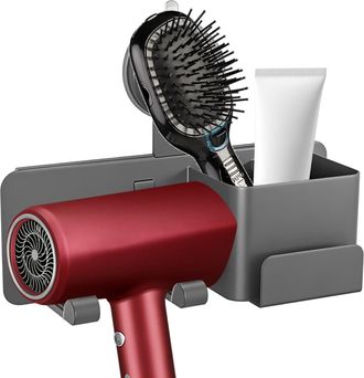 Generic Halterung F&uuml;r Haartrockner | Platzsparender Aufbewahrungsst&auml;nder - Organizer F&uuml;r Haarstyling Werkzeuge - Geeignet F&uuml;r Dusche Zuhause Wohnung Parf&uuml;m Ka