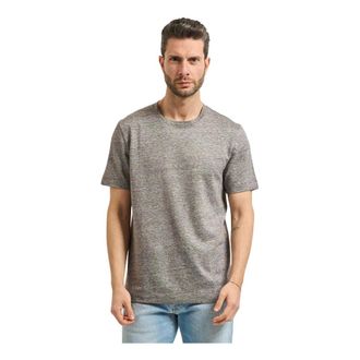 HUGO BOSS Homme, Tops, Brun, Taille: S T-shirt en coton et lin