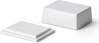 Continenta Butterdose aus Keramik, Butterschale für 250 g Butter, Größe: 12 x 10 x 6 cm