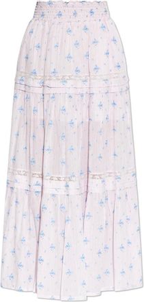 LoveShackFancy Loveshackfancy, Femme, Jupes, Violet, Taille: 38 FR Jupe Phia