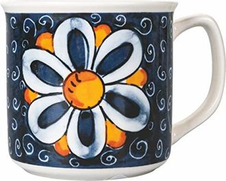 Villa D'Este Home Tivoli Fr&uuml;hst&uuml;ckstasse Dekoration Elba, Kollektion Infinity Bone China, 350 ml