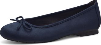 Jana Damen Ballerinas Elegant Vegan, Blau (Navy), 41 EU