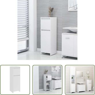 vidaXL vidaXL Wei&szlig; Schrank - Badezimmerschrank Wei&szlig; 30x30x95 cm Holzwerkstoff