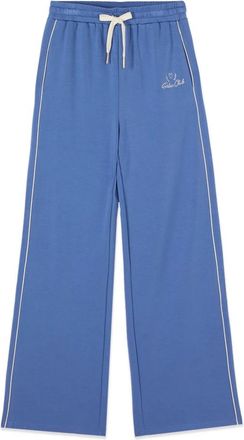 Oltre Femme, Pantalons, Bleu, Taille: 40 FR Pantalon de surv&ecirc;tement en jersey avec passepoil