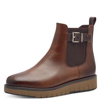Marco Tozzi Damen Chelsea Boots Flach mit Reißverschluss, Braun (Chestnut Comb), 38 EU