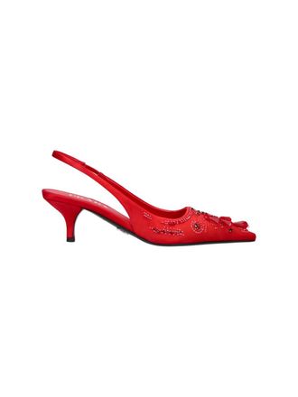 Prada Slingback Pumps With Embellishments