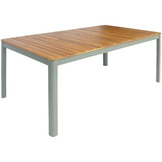 Sweeek Table de jardin SENORA acacia kaki avec coins arrondis. 8 places. 160 x 90 x 75 cm