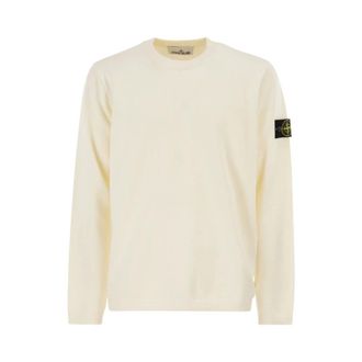 Stone Island Pulls &agrave; col rond - Homme - Pulls - Beige - Taille: M