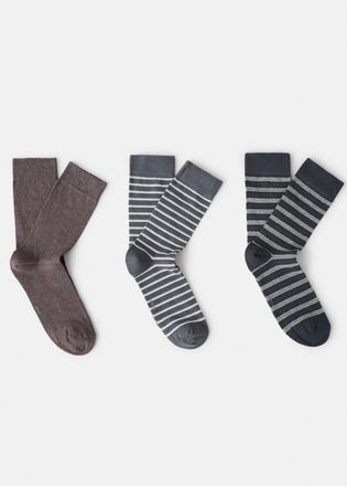 Mango 3er Pack Kombinierte Socken braun - Herren - 40-42 - MANGO MAN