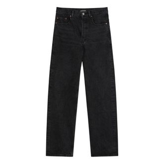 Saint Laurent Schwarze Gerades Jeans f&uuml;r Frauen - - Jeans - Damen - Schwarzk - W30