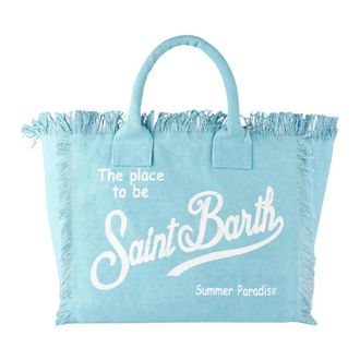 Saint Barth Vanity Tote Bag - - Bags - Damen - Blau - ONE SIZE