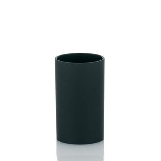 KELA Kela Becher Dark aus ABS-Kunststoff in schwarz, Plastik, 6.5 x 6.5 x 11.5 cm, 21736