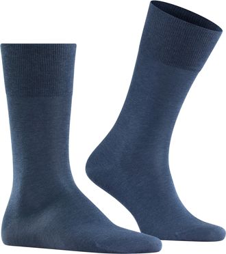 Falke Herren Socken blau Baumwolle & Mix unifarben