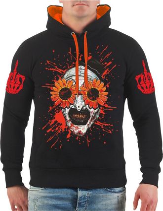 Spass Kostet Herren Kapuzenpullover Men Hoodies Terrifier Horror Splatter Trash Blood in S - 5XL