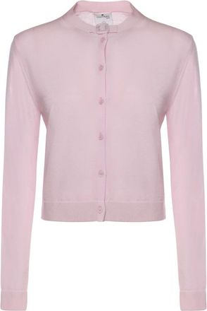 Courr&egrave;ges Femme, Pulls, Rose, Taille: 38 FR Light Rib Cardigan