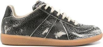 Maison Margiela Femme, Chaussures, Noir, Taille: 36 EU Replica Low-Top Baskets