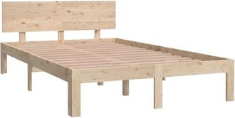 vidaXL Cadre de lit sans matelas bois de pin massif 120x200 cm vidaXL