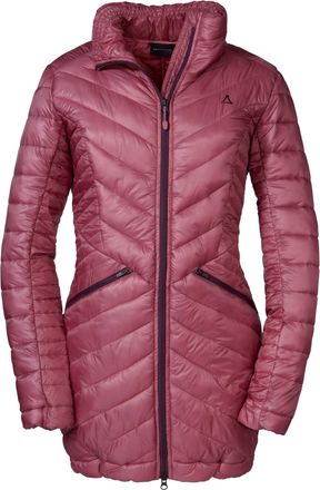 Sch&ouml;ffel Damen Thermo Parka Antersas L, winddichte, extrem leichte Daunenjacke aus Pertex Quantum, warme und atmungsaktive Skijacke, red moscato, 36