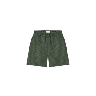 Les Deux Homme, Shorts, Vert, Taille: XL Check Seersucker Shorts