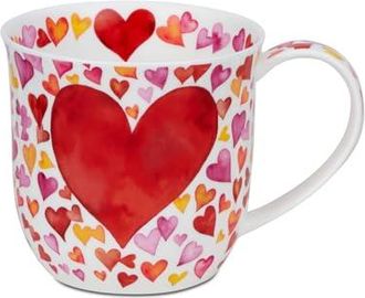Dunoon Cumbrae Big Love Mug en porcelaine anglaise Rouge 0,45 l