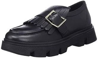 Geox Femme D Vilde C Moccasin, Noir, 37.5 EU