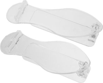 Angoily Toyvian 2 St&uuml;ck Transparente Schuhst&auml;nder aus leichtem Kunststoff passend f&uuml;r Sneaker und High Heels praktisches Schuhregal f&uuml;r Einzelhandel und Zuhau