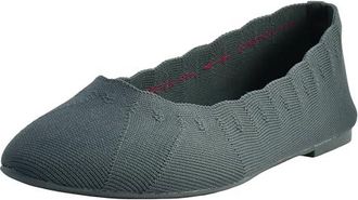 Skechers Homme Cleo-Bewitch-Wide-Ballet Flat Ballerines, Noir, 40 EU