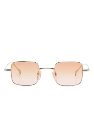 Gucci Sonnenbrille mit eckigem Gestell - Gold
