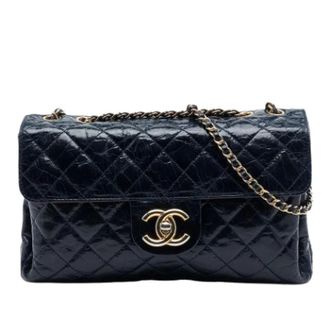 Chanel Sac bandouli&egrave;re matelass&eacute; doccasion - Femme - Pre-owned - Bleu - Taille: ONE Size