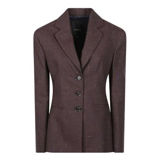 Pinko Pinko, Femme, Vestes, Brun, Taille: 42 FR Veste Malvasia Manches Longues