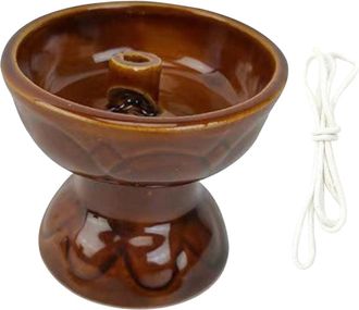 Cabilock Vintage Öllampe Aus Keramik Mit Docht Festliche Petroleumlampe Für Innenbereiche Abnehmbarer Lampenkopf Für Wohnzimmer Und Tischdeko