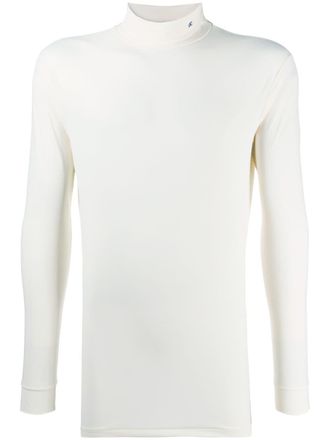 Raf Simons top à col roulé - Blanc