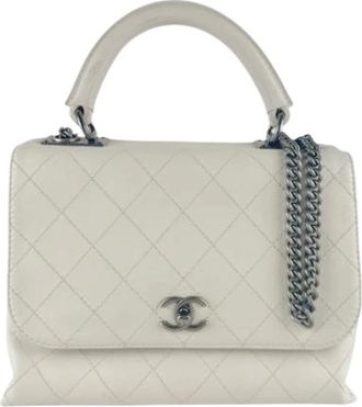 Chanel Sac &agrave; bandouli&egrave;re vintage Pre-owned - Femme - Pre-owned - Gris - Taille: ONE Size