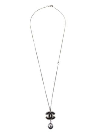 Chanel collier à logo CC (2013) - Argent