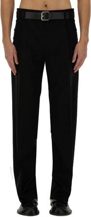 Moschino Virgin Wool Trousers - Black