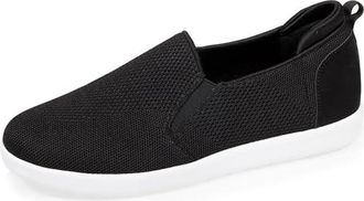 Isotoner Baskets Homme Slip on à Enfiler, très Confortables, 43 EU, Noir