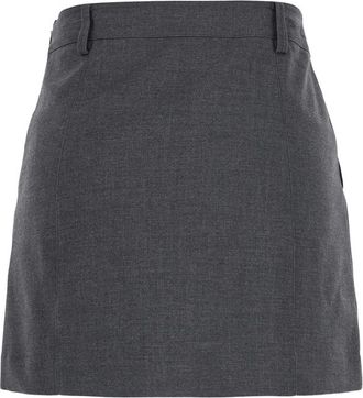 Dunst Belt-loop Panelled Mini Skirt