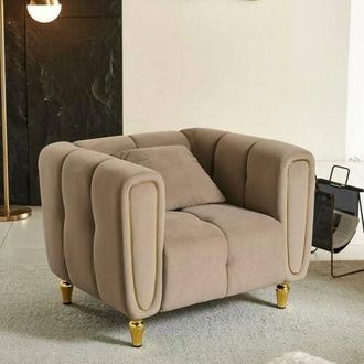 Dmora Sessel Wei&szlig; Grau Armlehnen Max 200 kg