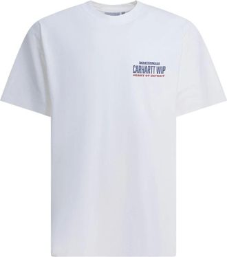 Carhartt Work in Progress Homme, Tops, Blanc, Taille: M Mastermade Heart of Detroit Graphic T-Shirt