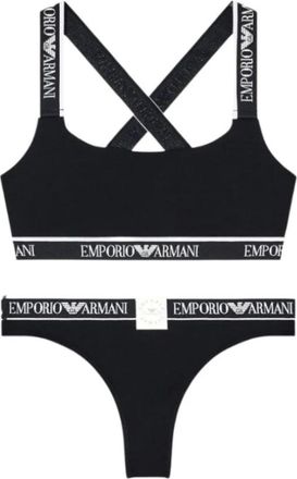 Emporio Armani Femme, Maillots de bain, Noir, Taille: 40 FR Ew001905Af15345