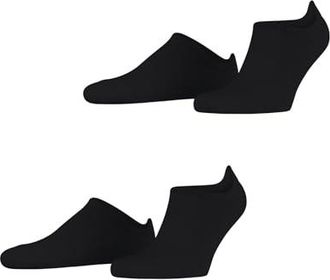 Esprit Active Basic Multipack W Sn coton unies lot de 2 paires, Chaussettes basses Femme, Noir Black 0010, 39-42