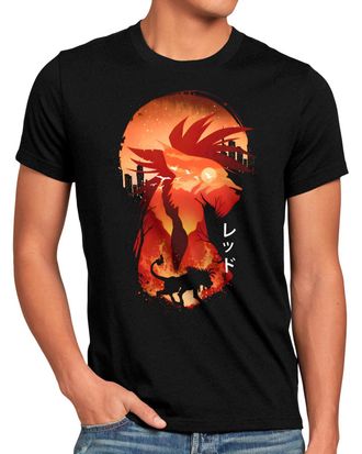 style3 Midnight XIII Herren T-Shirt Anime Cloud Choco-BO Sephiroth, Gr&ouml;&szlig;e:XL