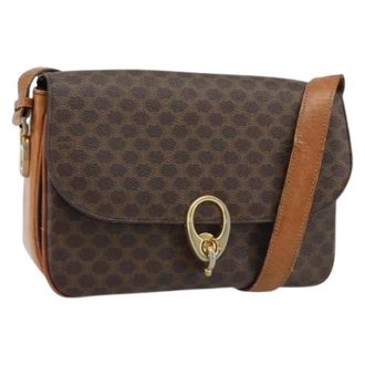 Celine Sac bandouli&egrave;re vintage en toile Pre-owned - Femme - Pre-owned - Brun - Taille: ONE Size