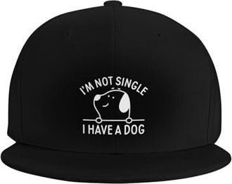 Generic Je Ne suis Pas C&eacute;libataire, JAi Un Chien Femme Homme Strapback Cap S&eacute;chage Rapide Casquette De Baseball L&egrave;g&eacute;re Casquette Hip Hop pour Camping Hip Pop 